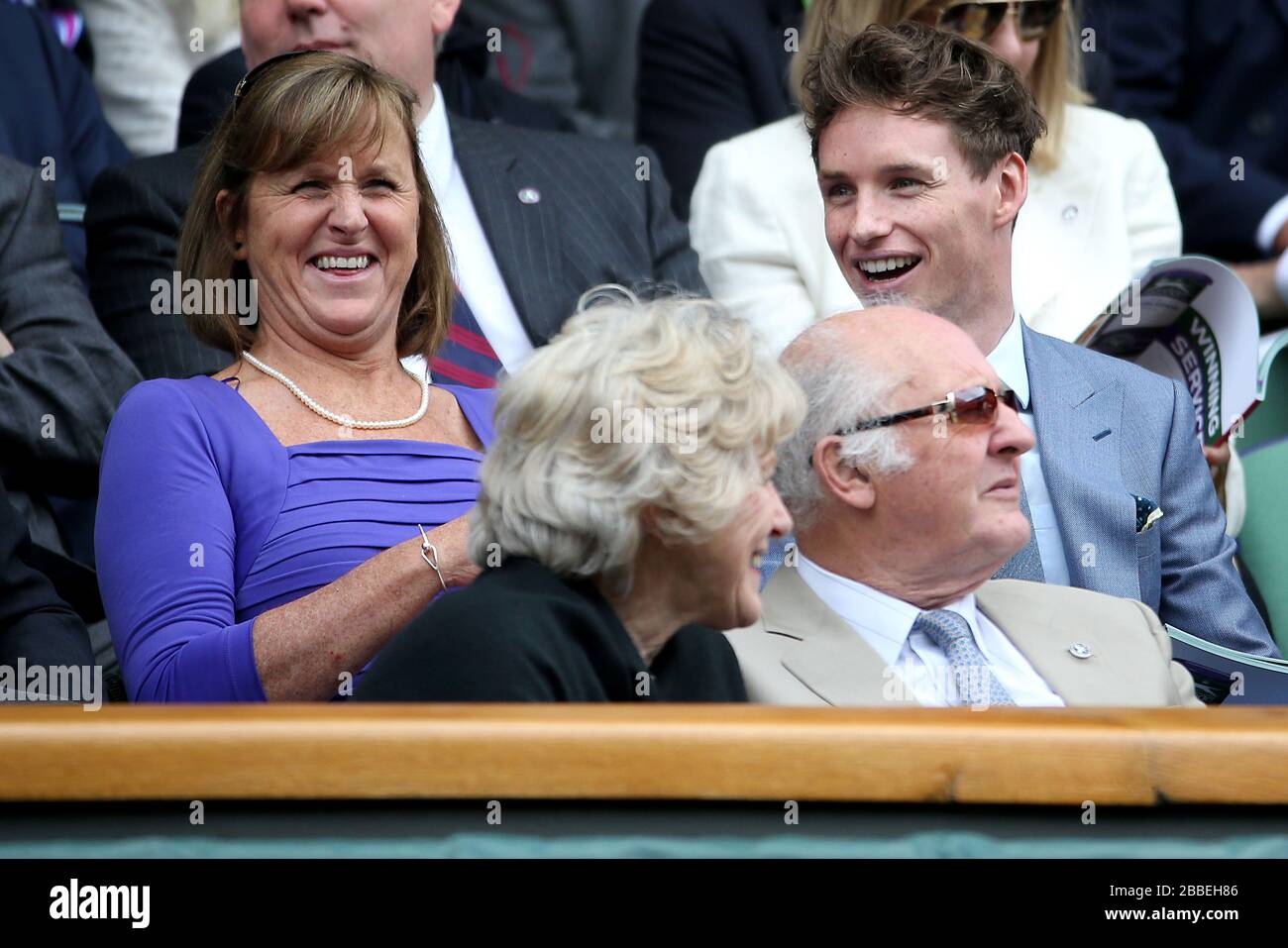 Lady Ann Redgrave and Eddie Redmayne in the royal box during day seven ...