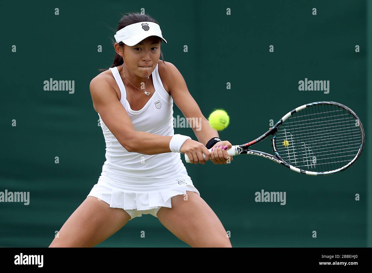 Canada's Carol Zhao in action against China's Shilin Xu during day ...