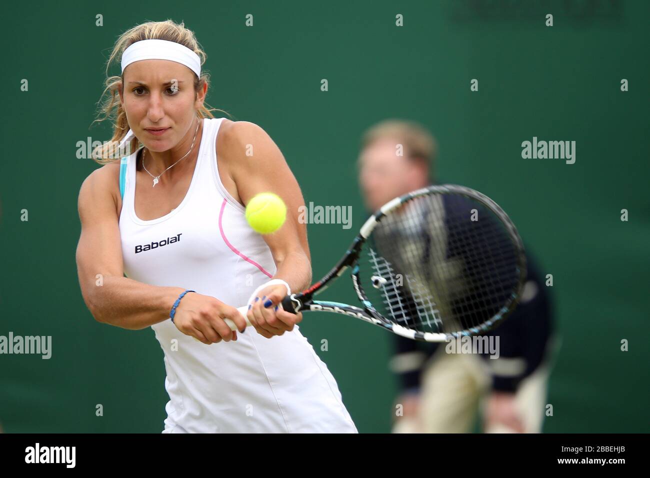 Italy's Alice Matteucci in action against Romania's Ioana Ducu during ...
