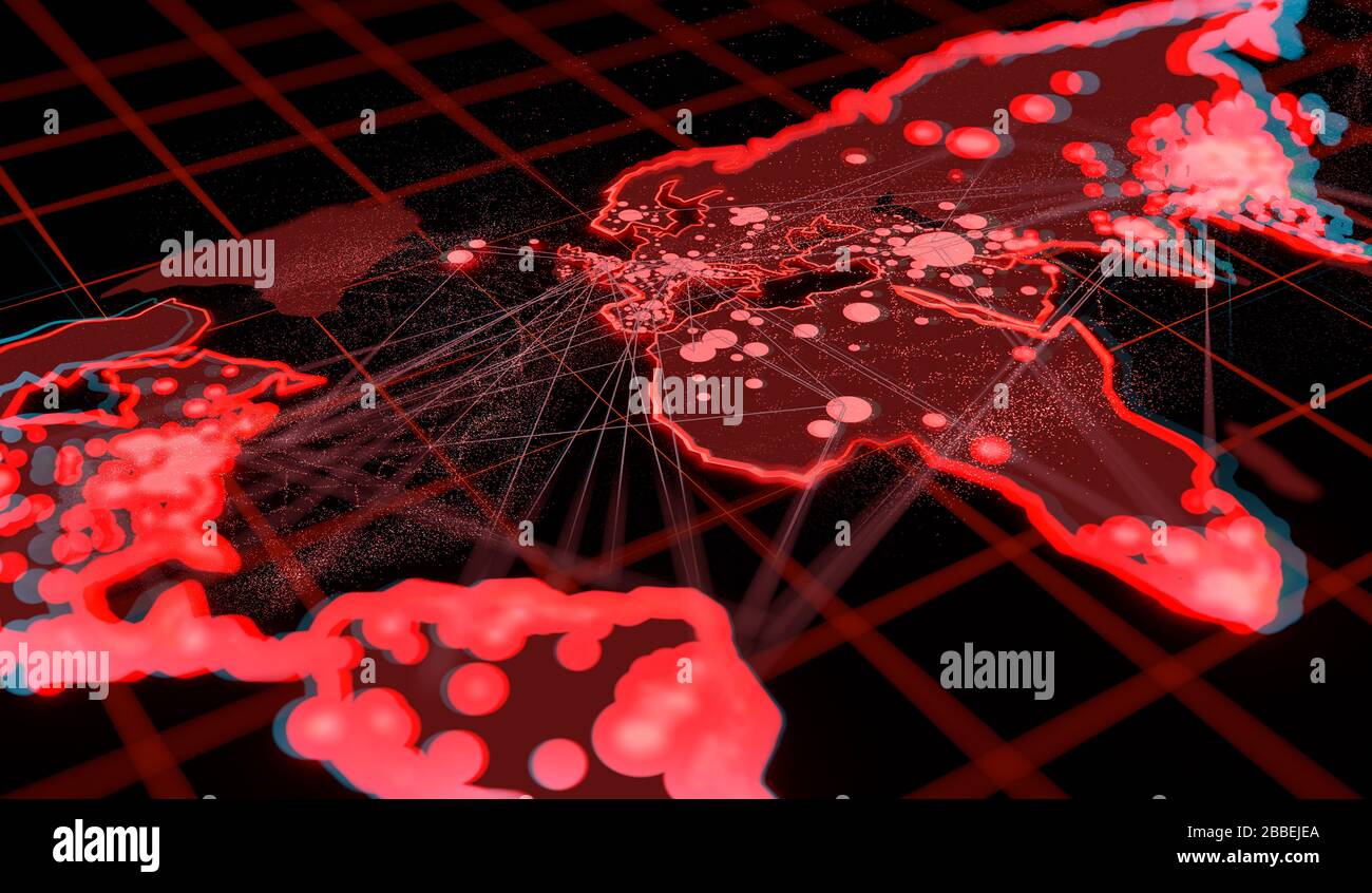 A global pandemic - Covid-19 Coronavirus - visualization data map ...