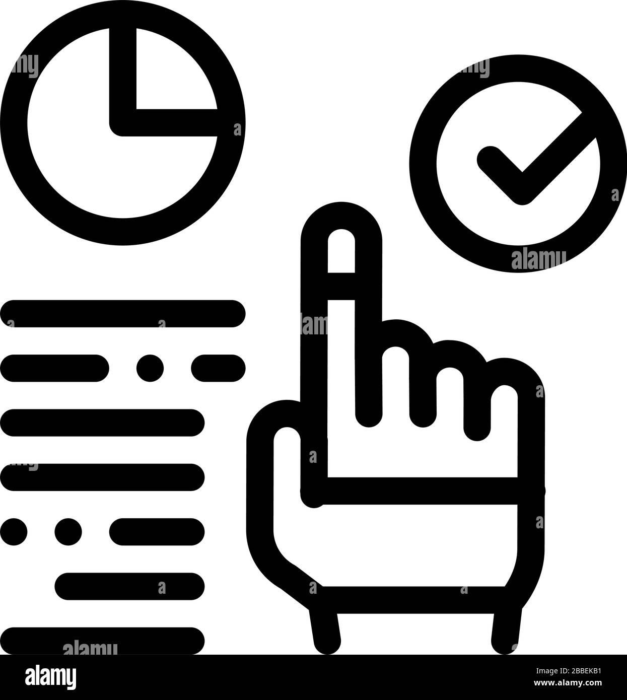 long workflow management icon vector outline illustration Stock Vector ...