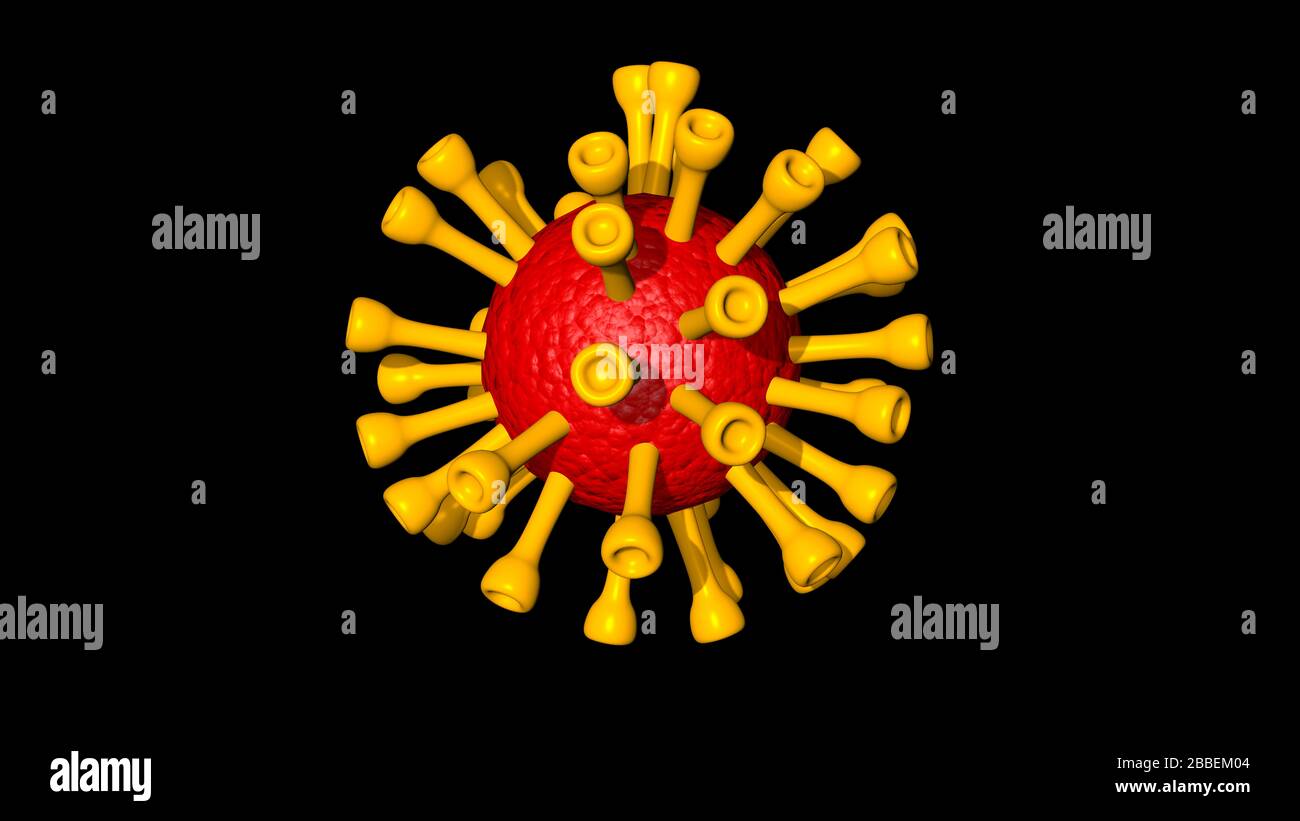 Airborne bacteria , germs , viruses floating in air . 3d rendering ...