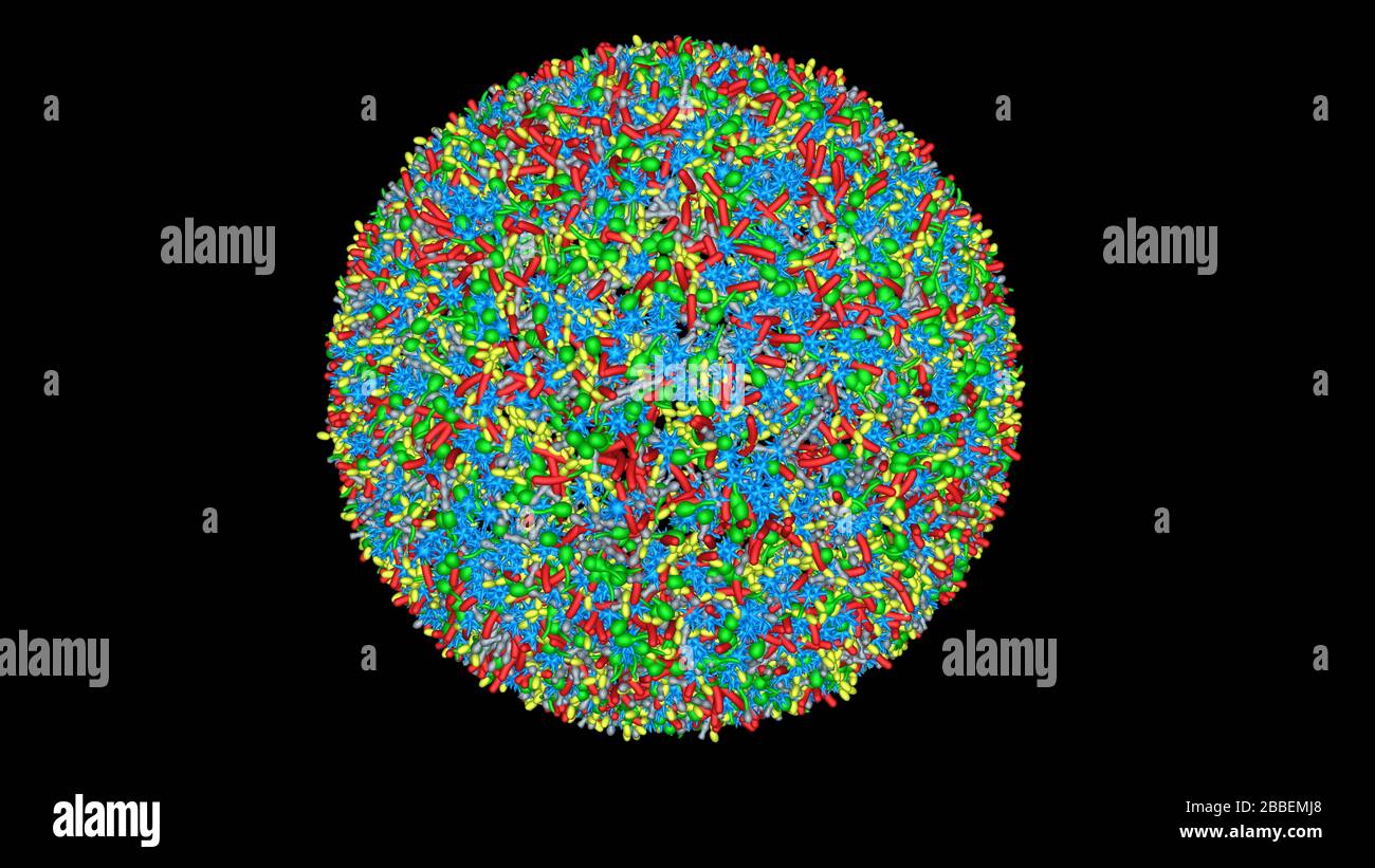 Swarm of Viruses , germs , bacteria spreading and reproducing . 3d ...