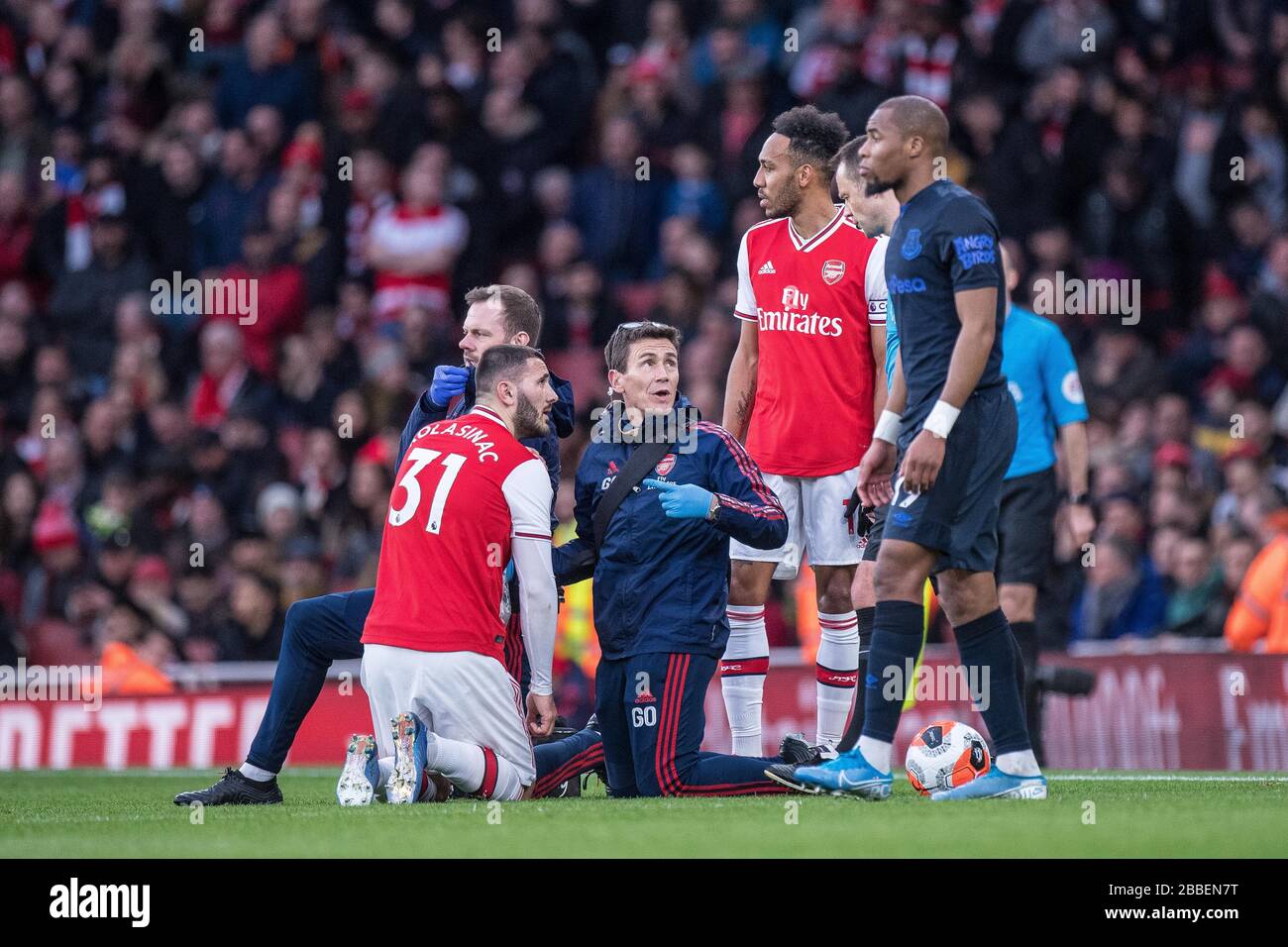 LONDON, ENGLAND - FEBRUARY 23: Eddie Nketiah of Arsenal FC celebrate ...