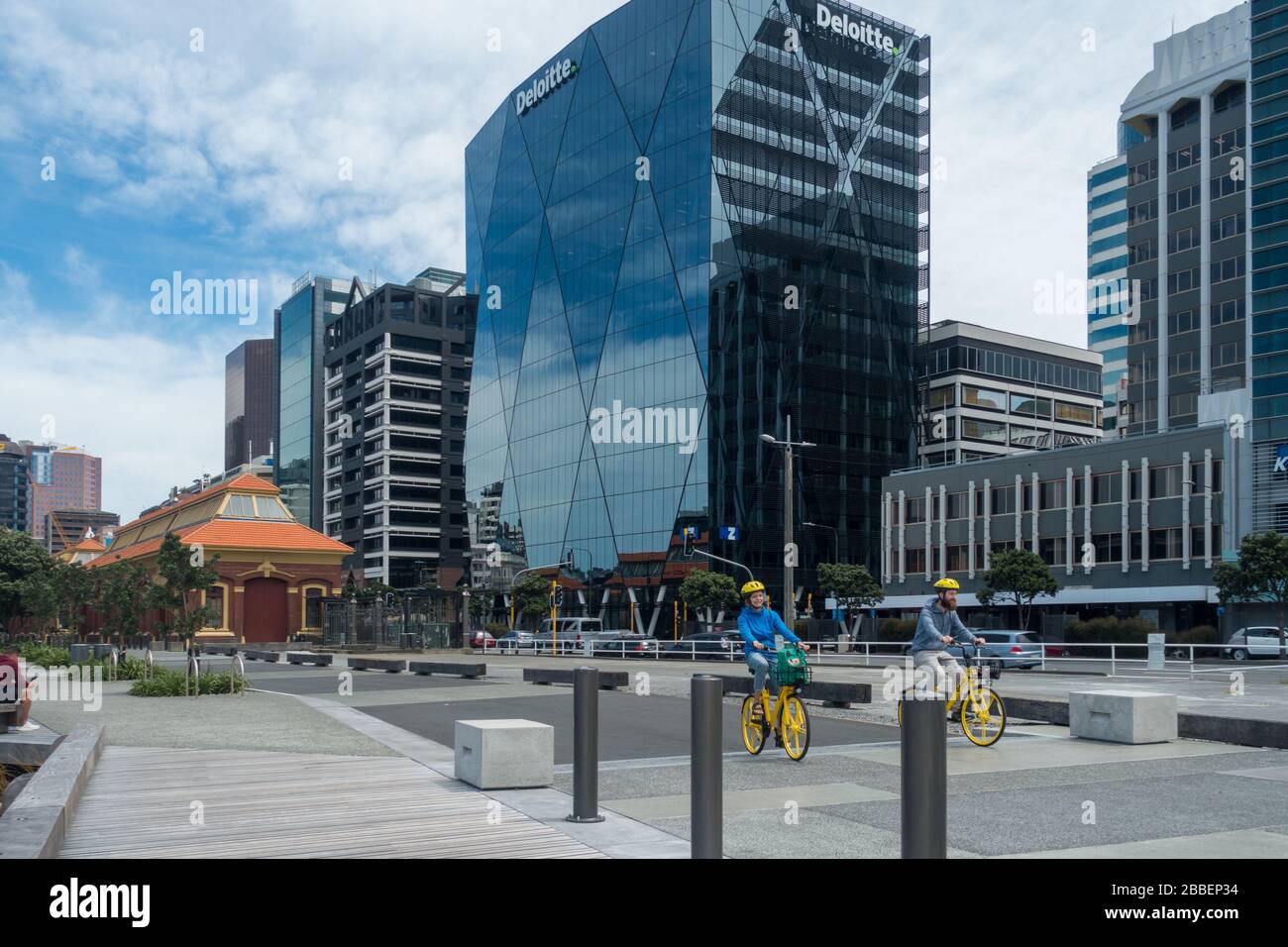 Wellington is the capital city of New Zealand. The Deloitte building on ...