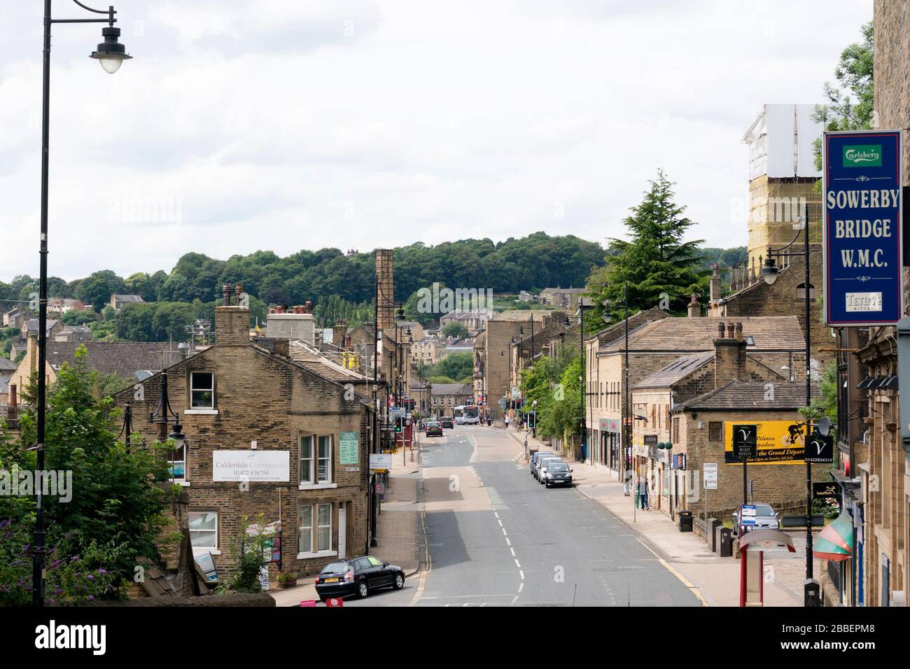 Wharf Street in the centre of Sowerby Bridge, West Yorkshire Stock ... Wharf Street in the centre of Sowerby Bridge, West Yorkshire Stock ...