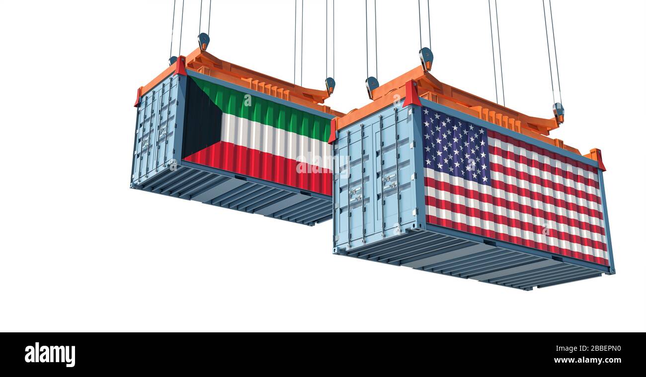 Kuwait usa flag hi-res stock photography and images - Alamy