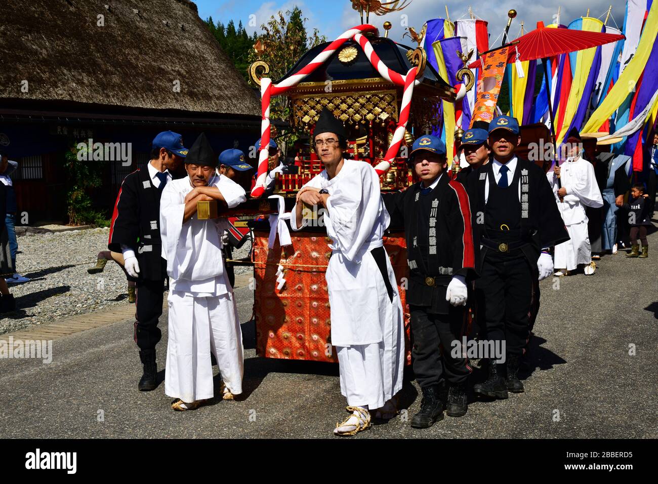 Scenes of the Doburoku festival in the village of Shirakawa known for ...