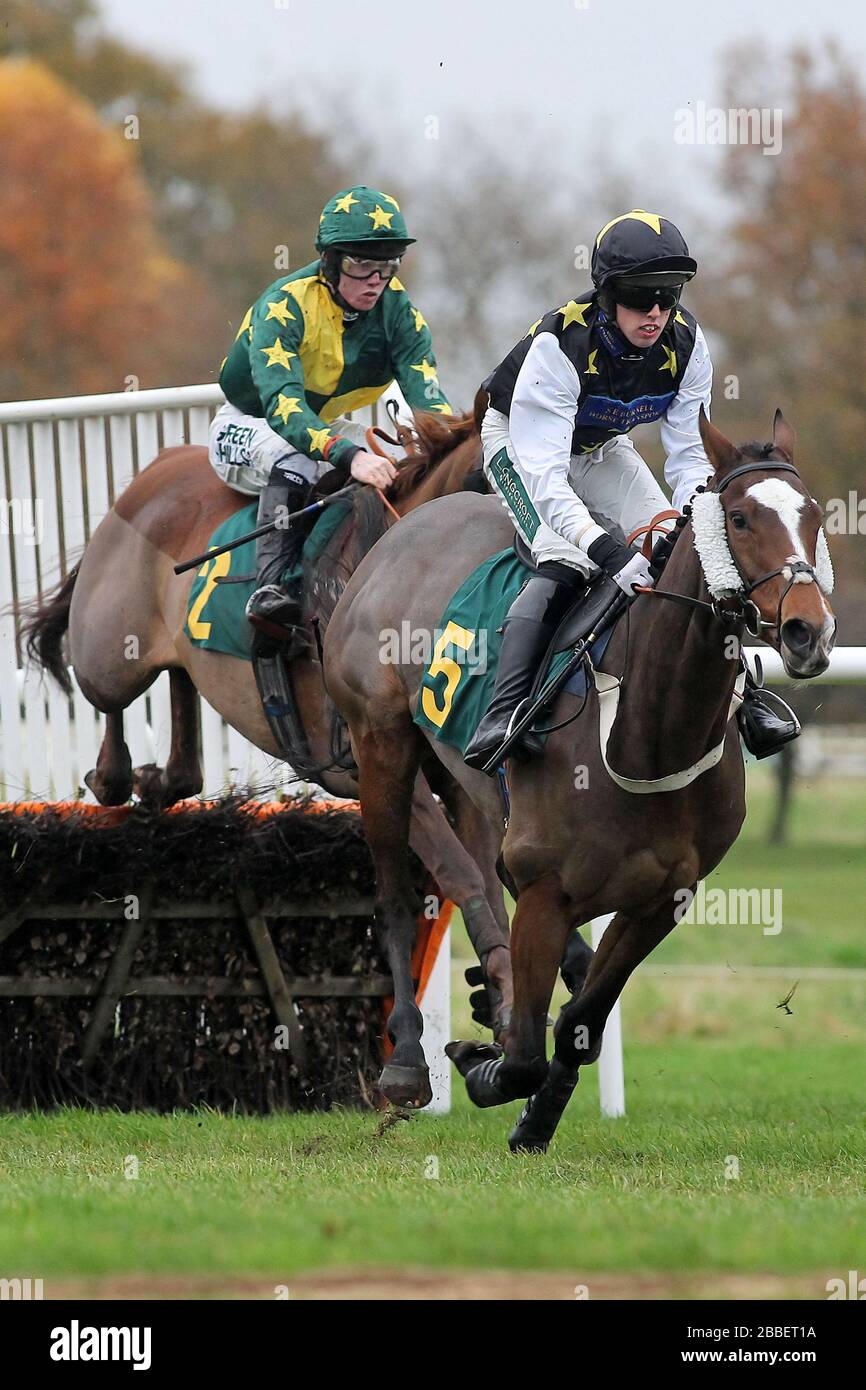 Dundrum Dancer ridden by Killian Moore in jumping action during the ...