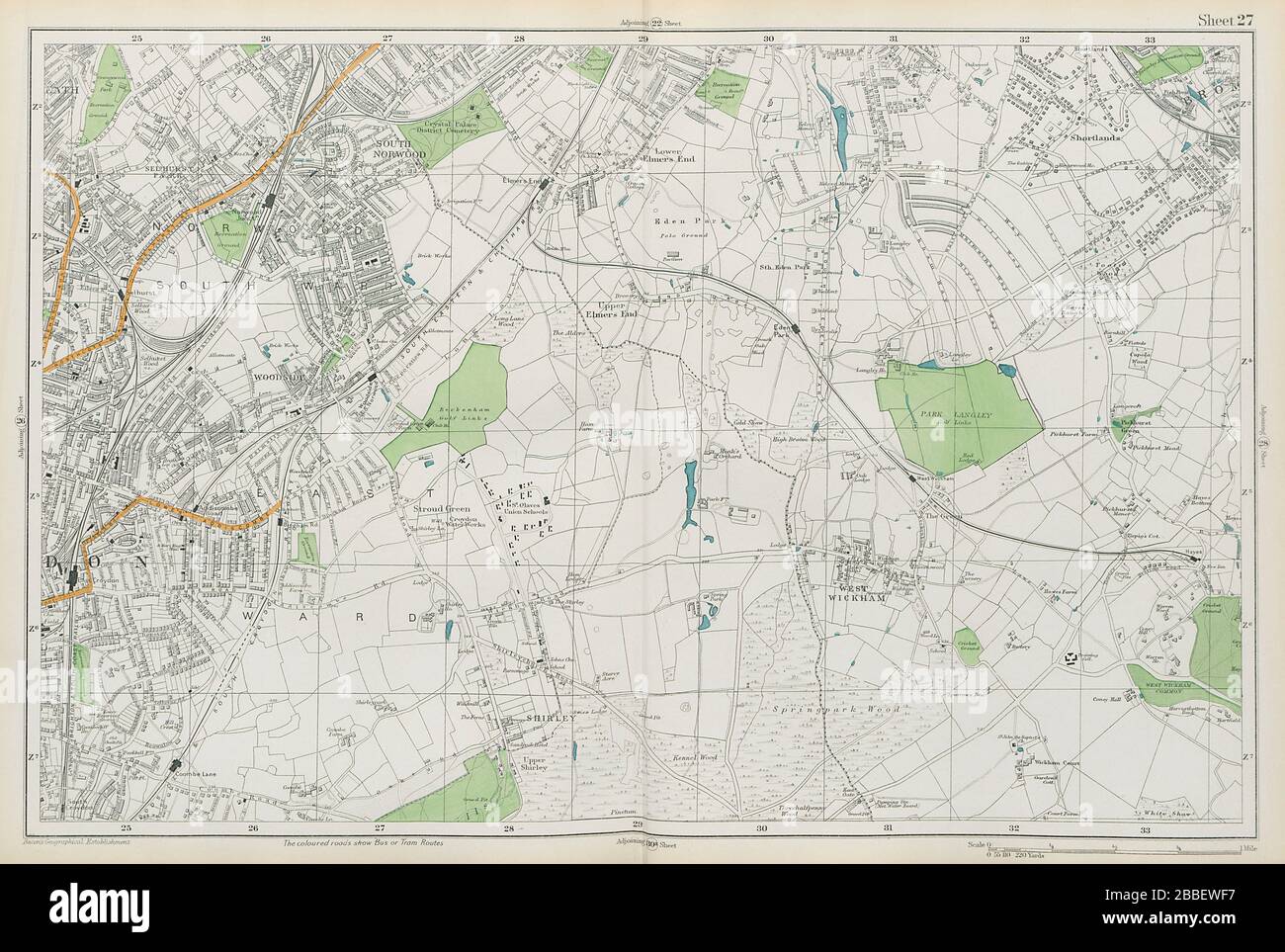 Map of beckenham hi-res stock photography and images - Alamy