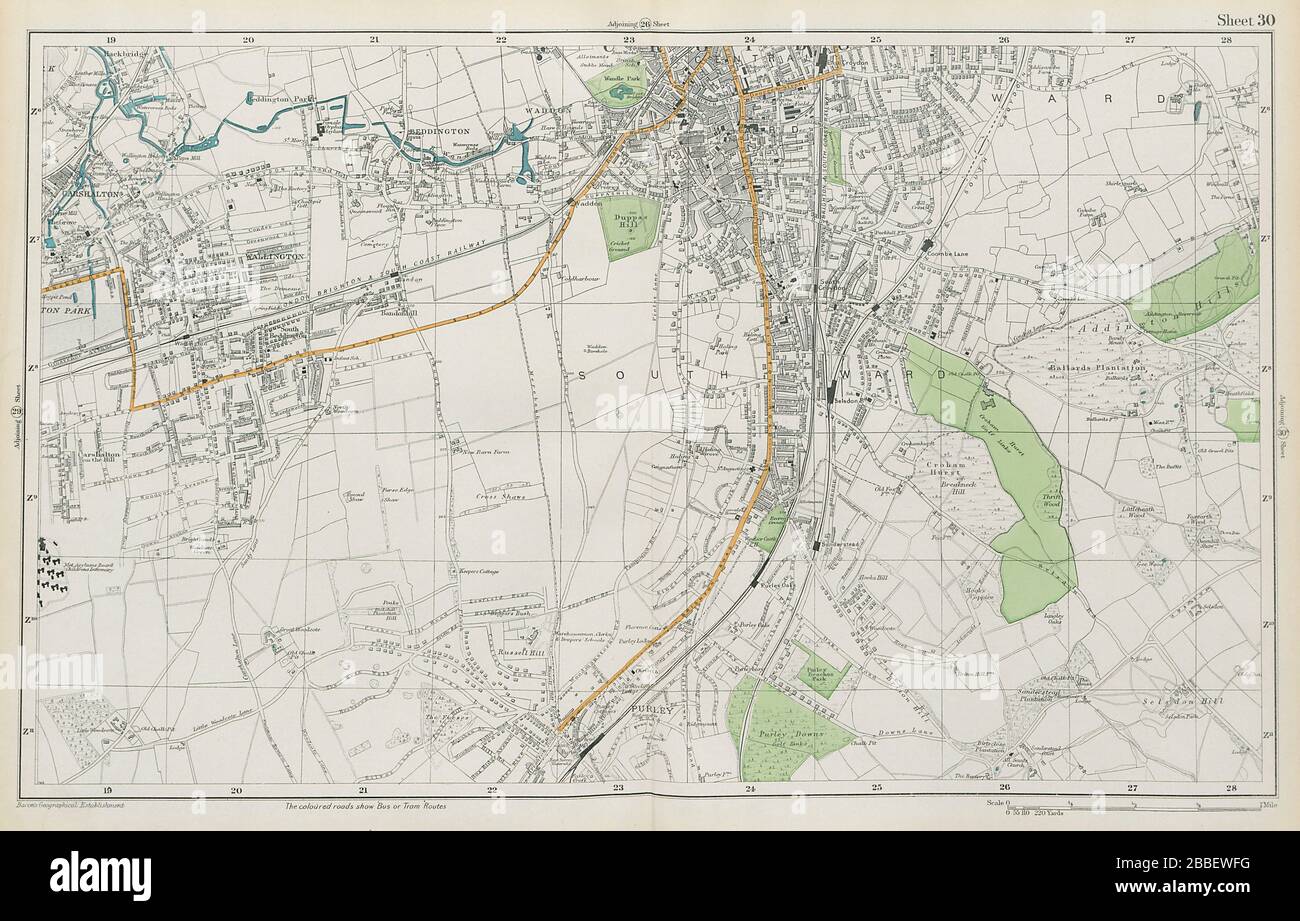 SOUTH CROYDON Carshalton Wallington Waddon Beddington Purley. BACON ...
