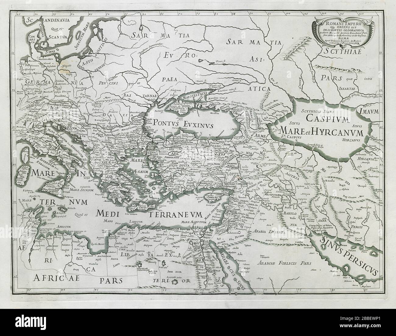 Romani Imperii Qua Oriens… Eastern Roman Empire. DE ROSSI / BAUDRAND ...
