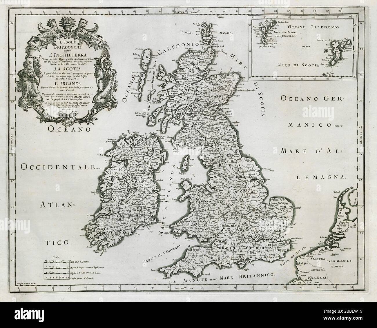 L'Isole Britanniche… British Isles. England Scotland Ireland. DE ROSSI ...