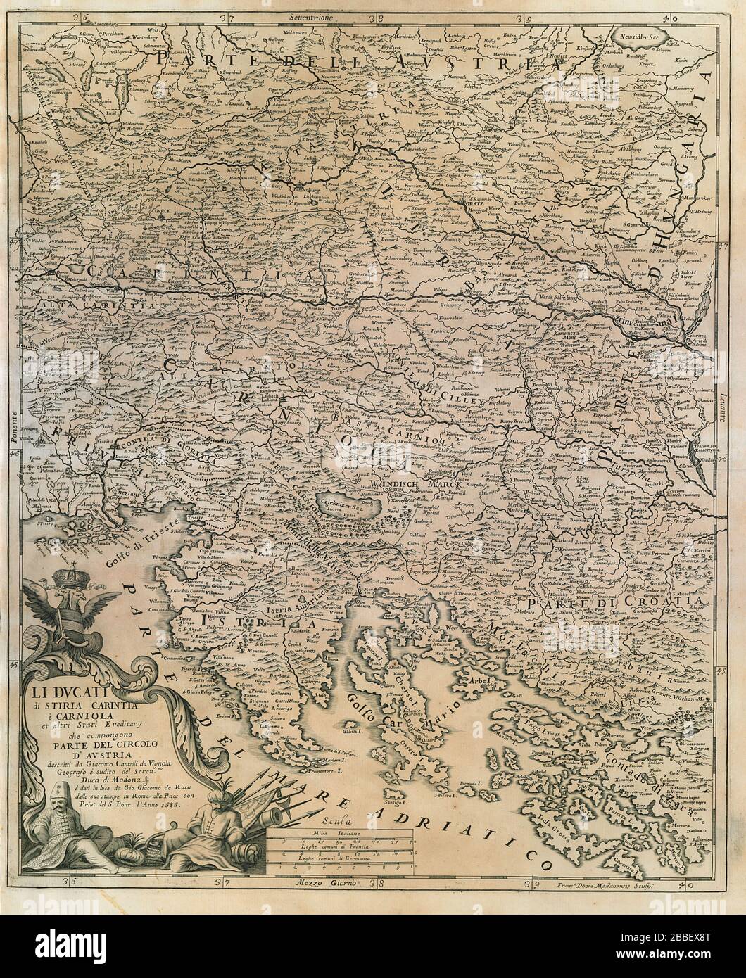 Carniola map hi-res stock photography and images - Alamy