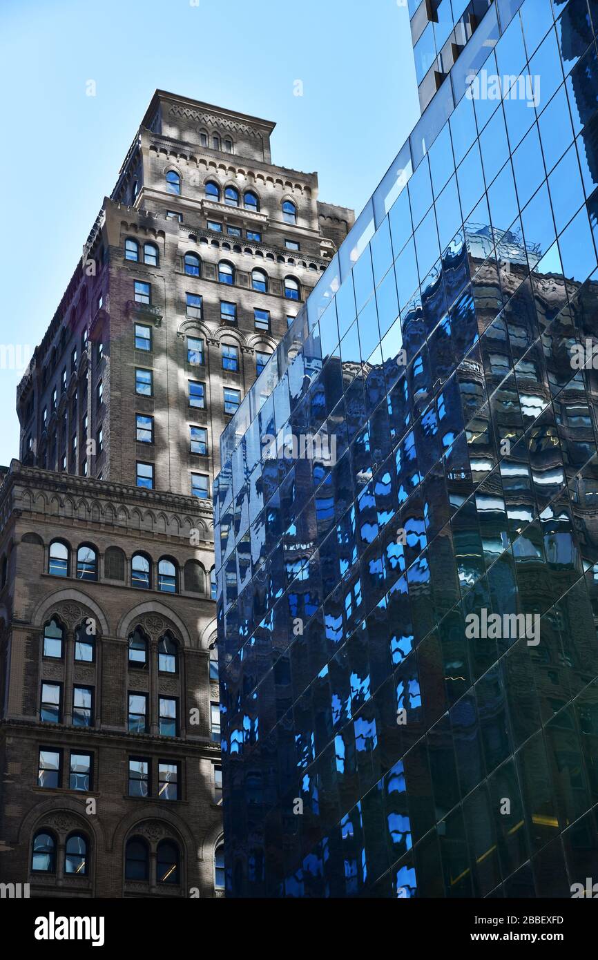 Downtown glass skyscrapers hi-res stock photography and images - Alamy