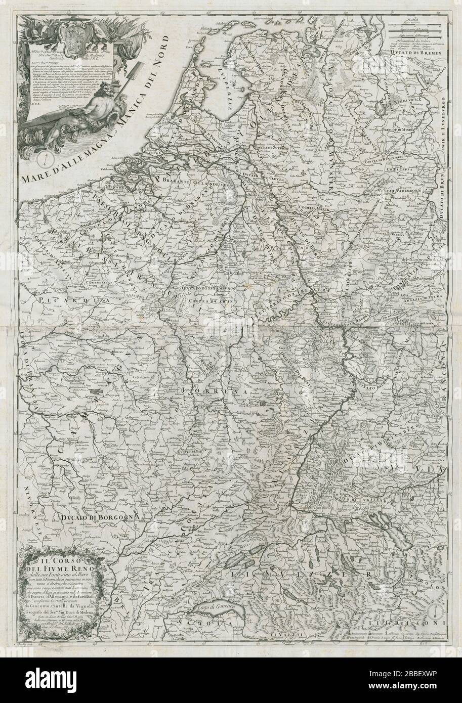 17th century map the river hi-res stock photography and images - Alamy