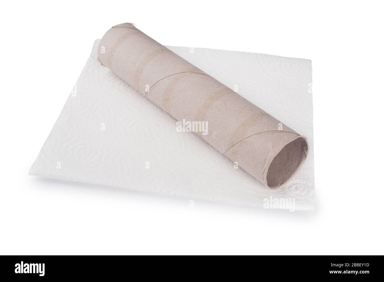 Empty paper towel roll Cut Out Stock Images & Pictures - Alamy