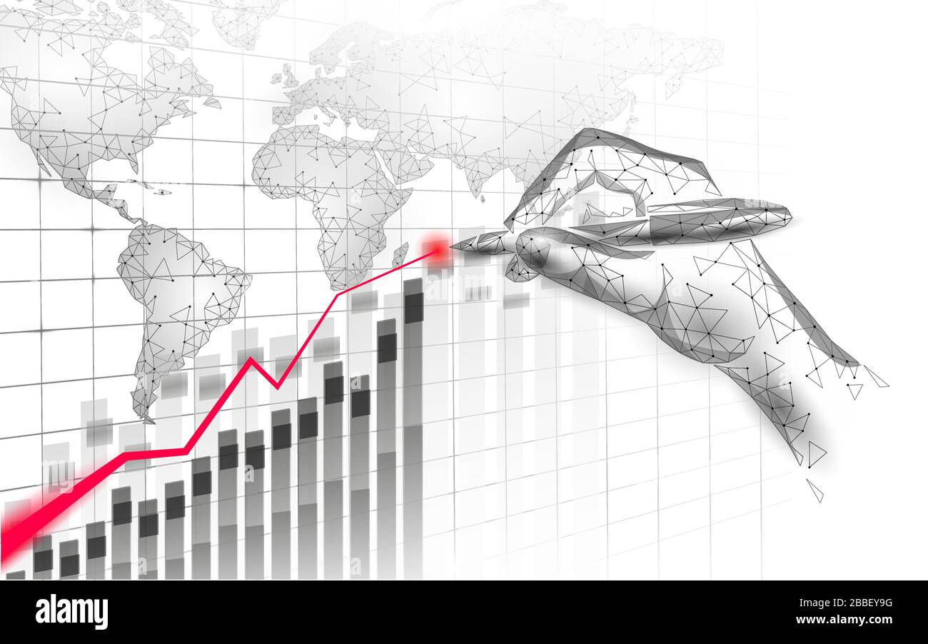 Growing graph coronavirus stats. Infection pneumonia hazard outbreak ...
