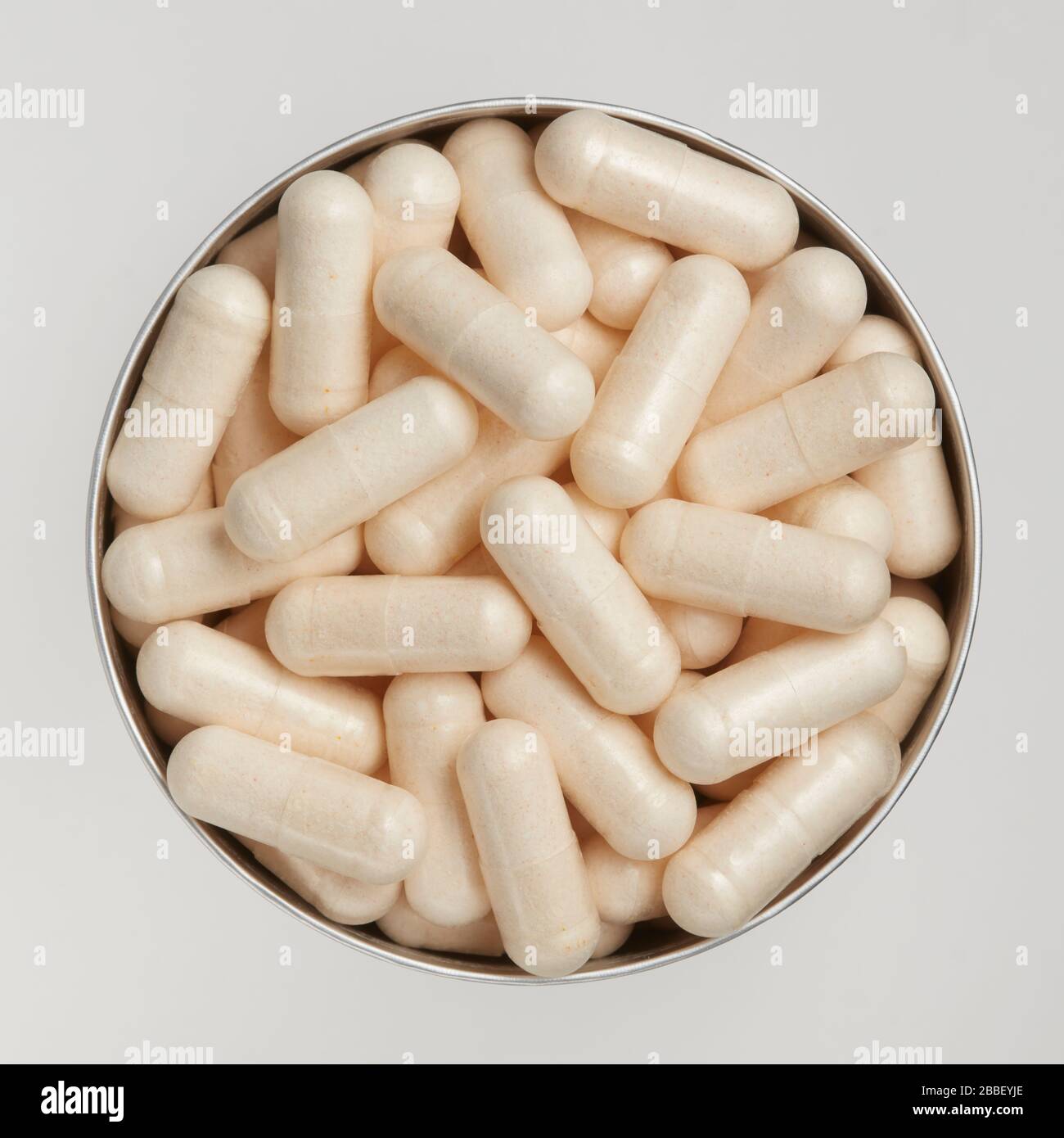 tablets supplements medicine pills round group container tube Stock ...