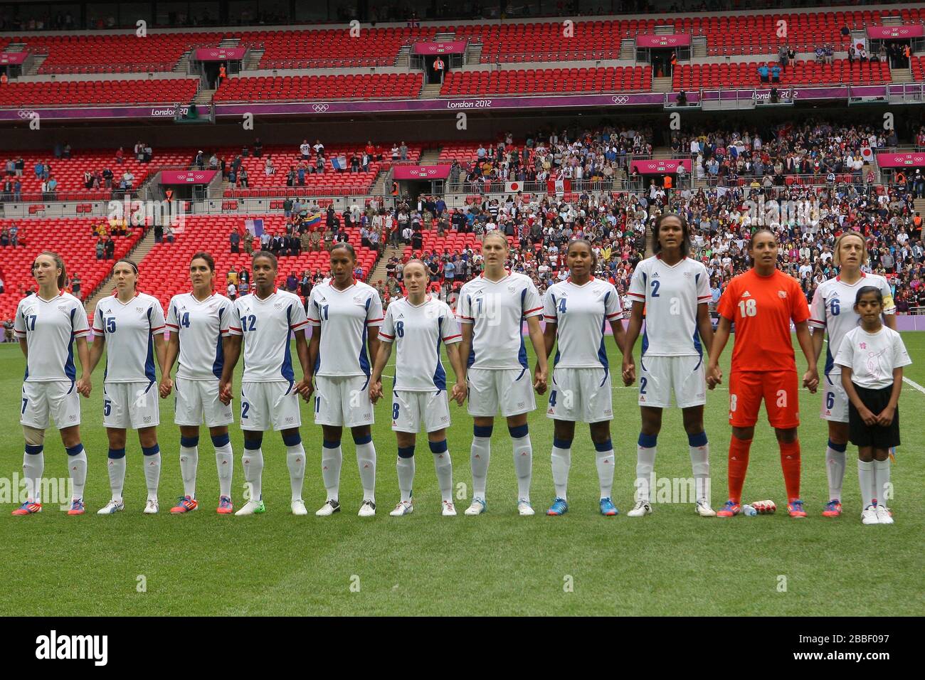 France line up before kick-off Stock Photo - Alamy