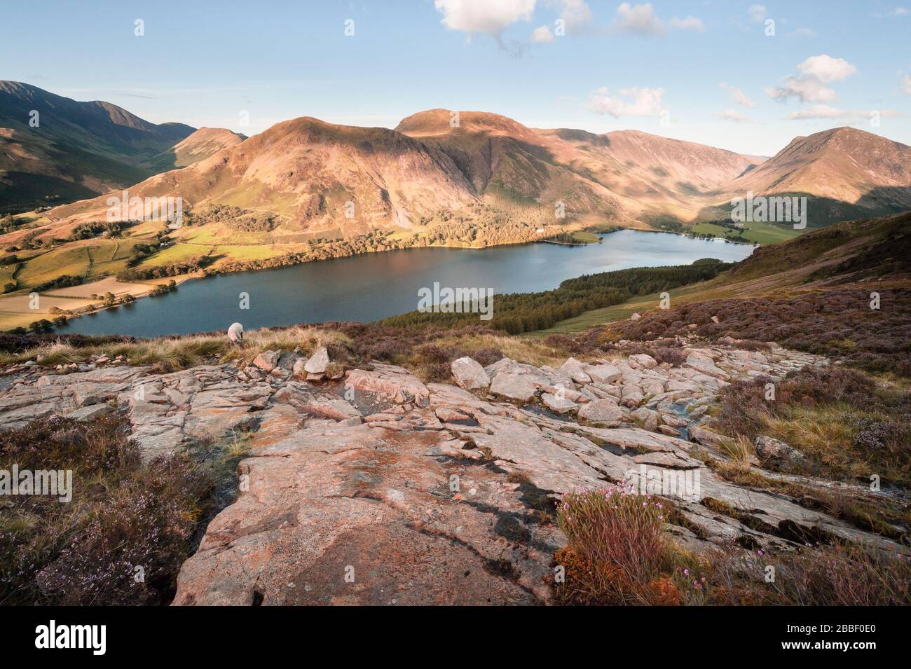 Buttermere lake and the Buttermere Fells in the English Lake District ...