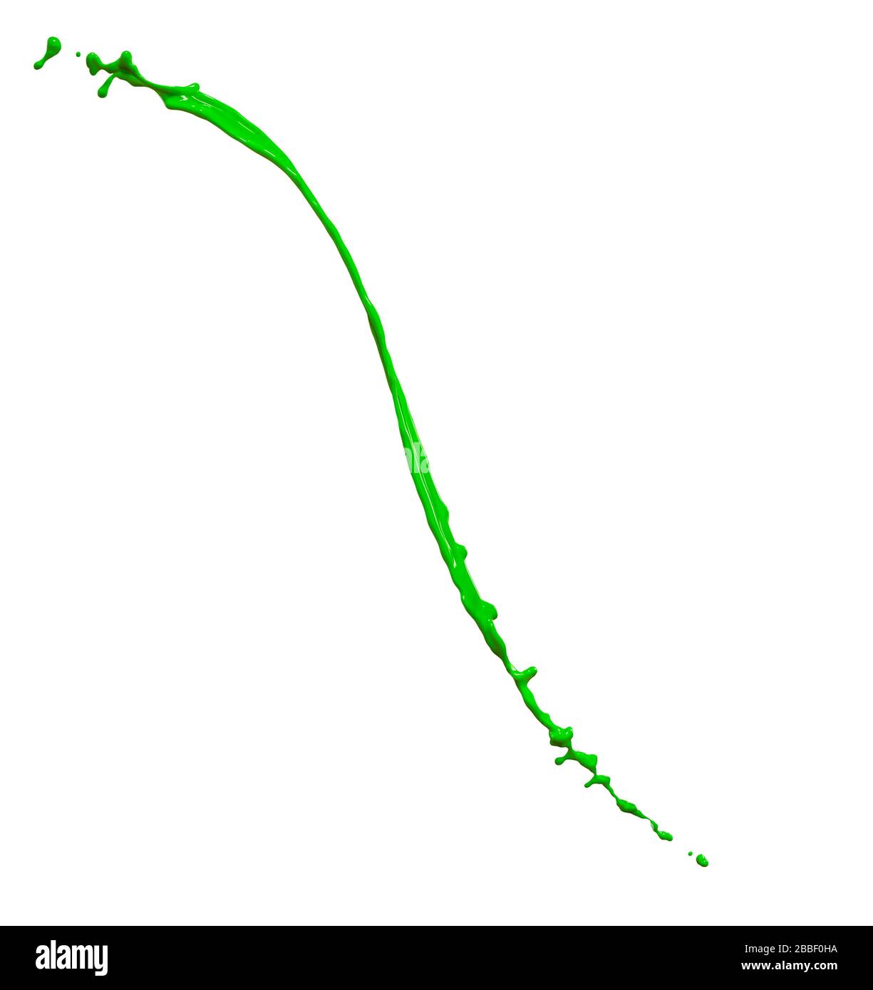 splendid green paint splash isolated on white background Stock Photo ...