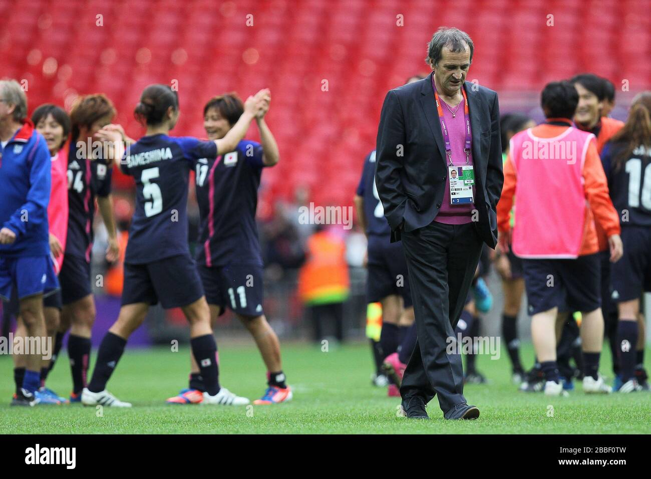 Disappointment for France coach Bruno BINI at the final whistle Stock ...