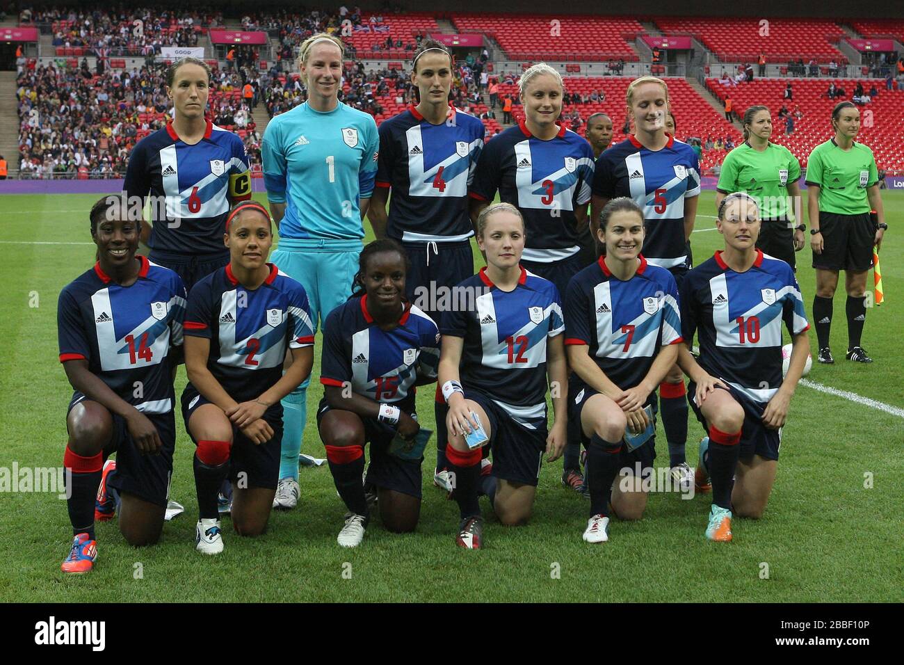 Great Britain line up before kick-off Stock Photo - Alamy