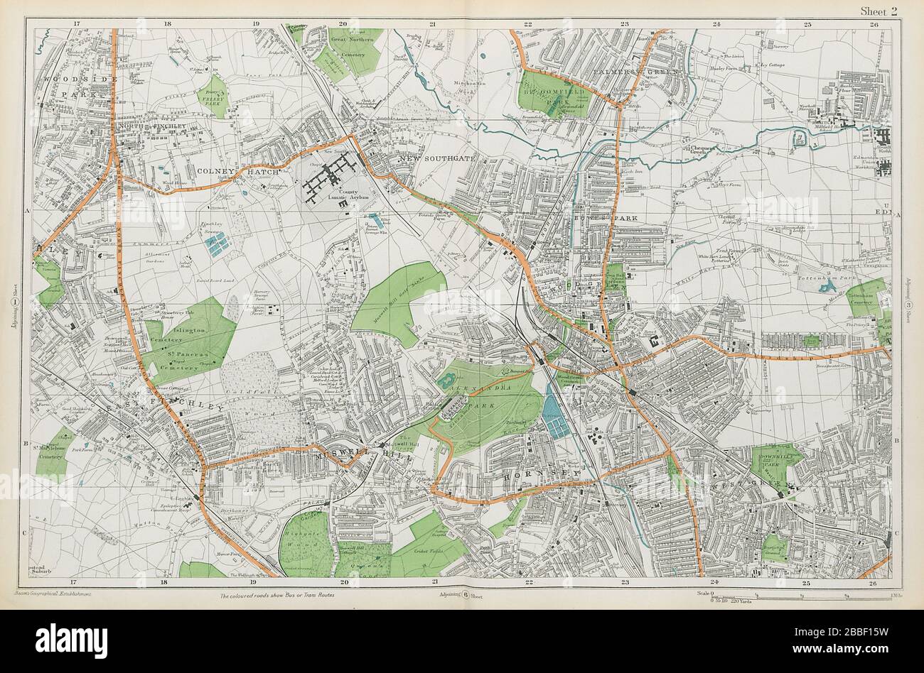 FRIERN BARNET/HORNSEY Palmers/Wood Green Southgate Muswell Hill. BACON ...