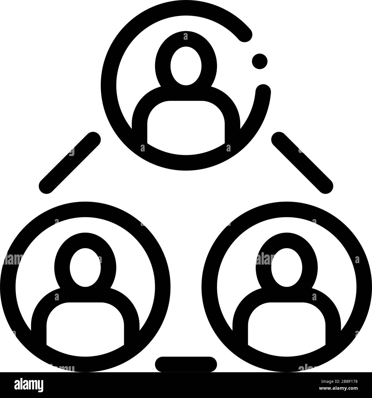 group leader icon vector outline illustration Stock Vector Image & Art ...