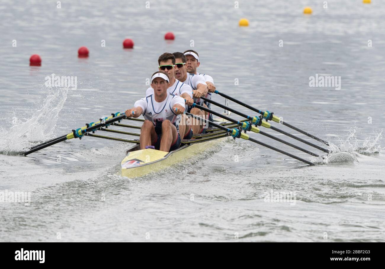 Rio de Janeiro. BRAZIL. 2016 Olympic Rowing Regatta. Lagoa Stadium ...