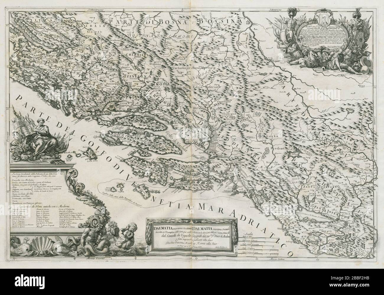 Dalmatia maritima… Croatia Montenegro Bosnia. ROSSI/CANTELLI DE VIGNOLA ...