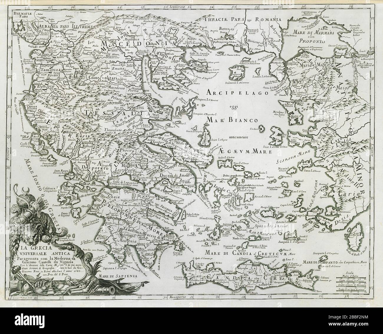 La Grecia Universale Antica. Ancient Greece & Aegean. ROSSI / CANTELLI ...