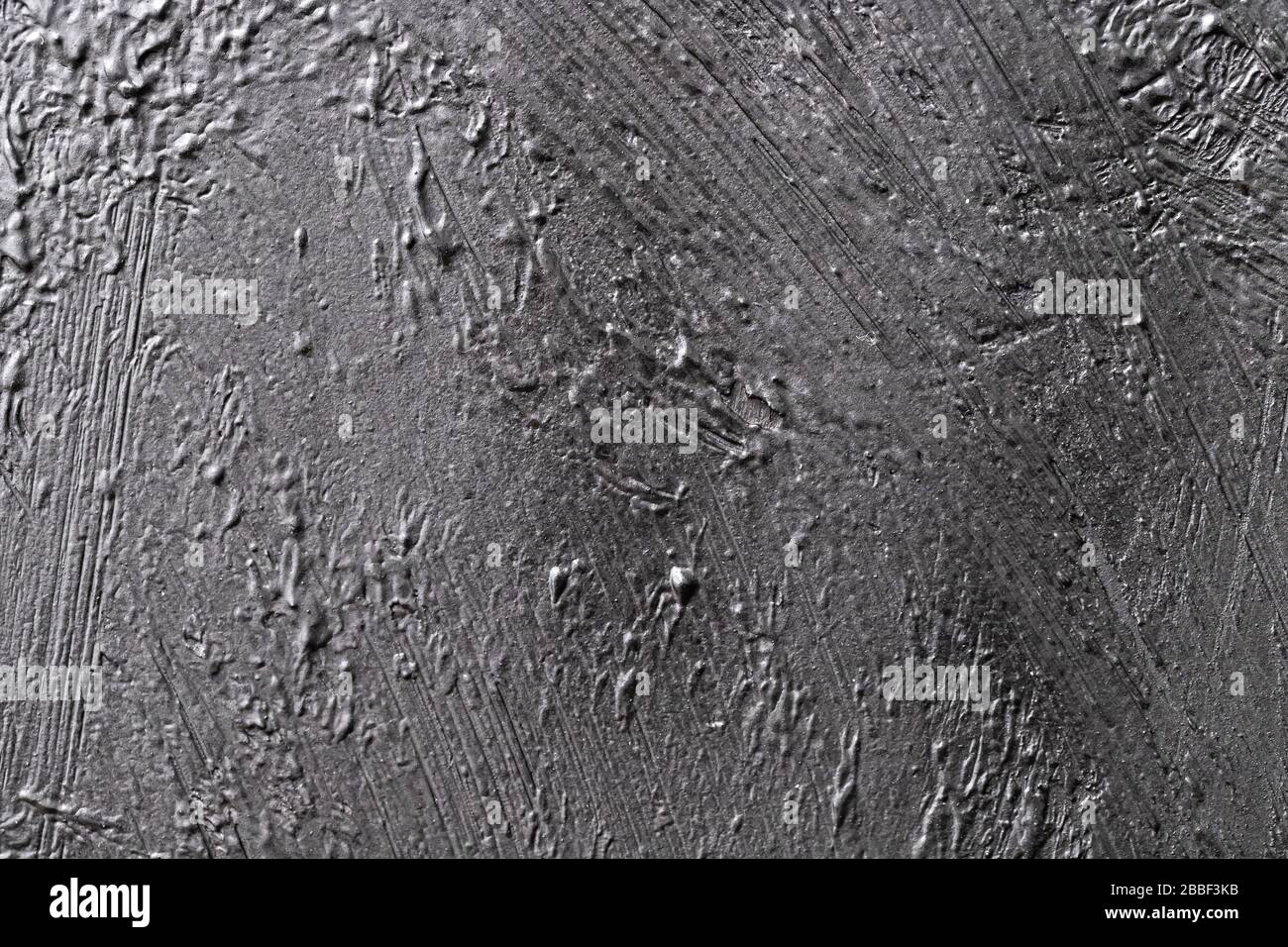 The texture of the rugged black wall and structure background. Uneven ...