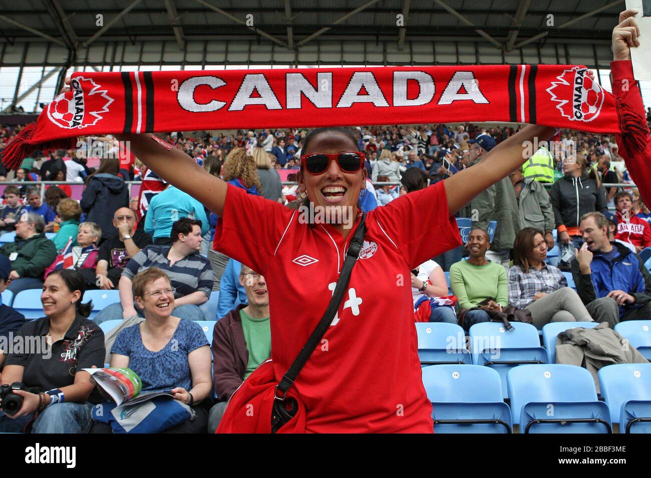 Canada fans look forward to kick-off Stock Photo - Alamy