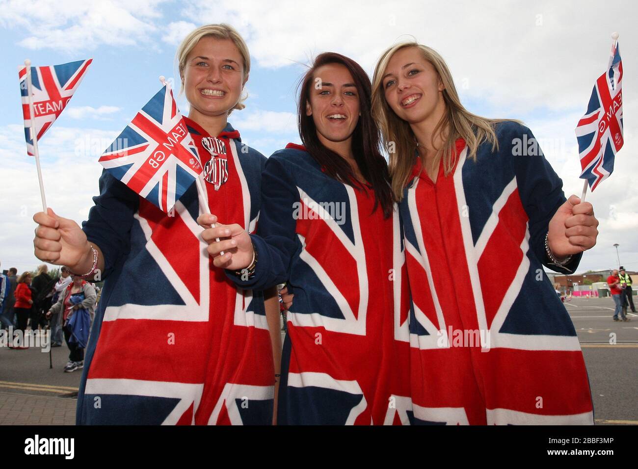 Team Great Britain fans arrive ahead of Great Britain Women vs Canada ...