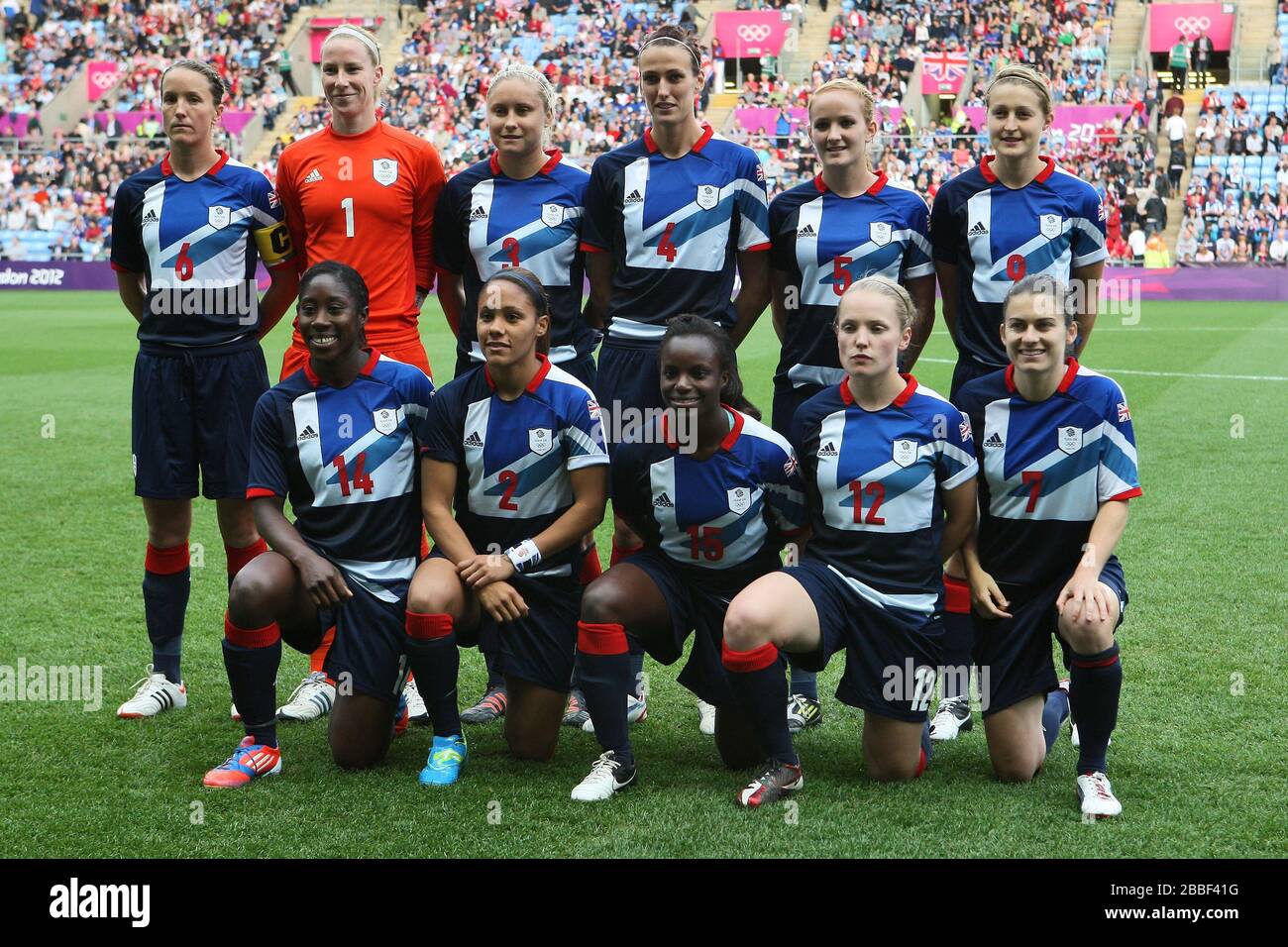 Team Great Britain line up before kick-off Stock Photo - Alamy