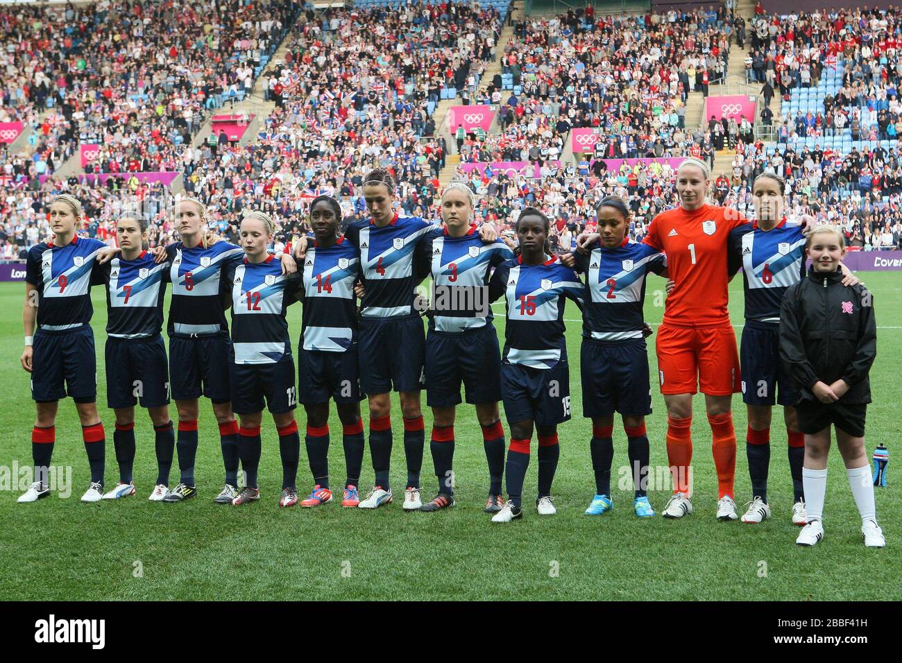Team Great Britain line up before kick-off Stock Photo - Alamy