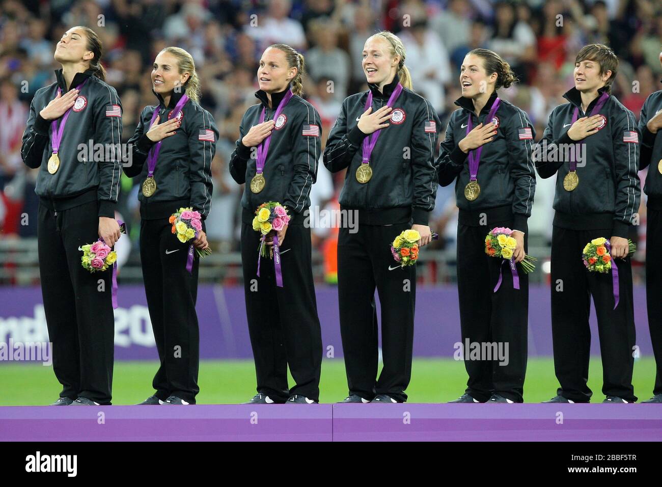Gold medal winners USA during the Final of the London 2012 Olympics ...
