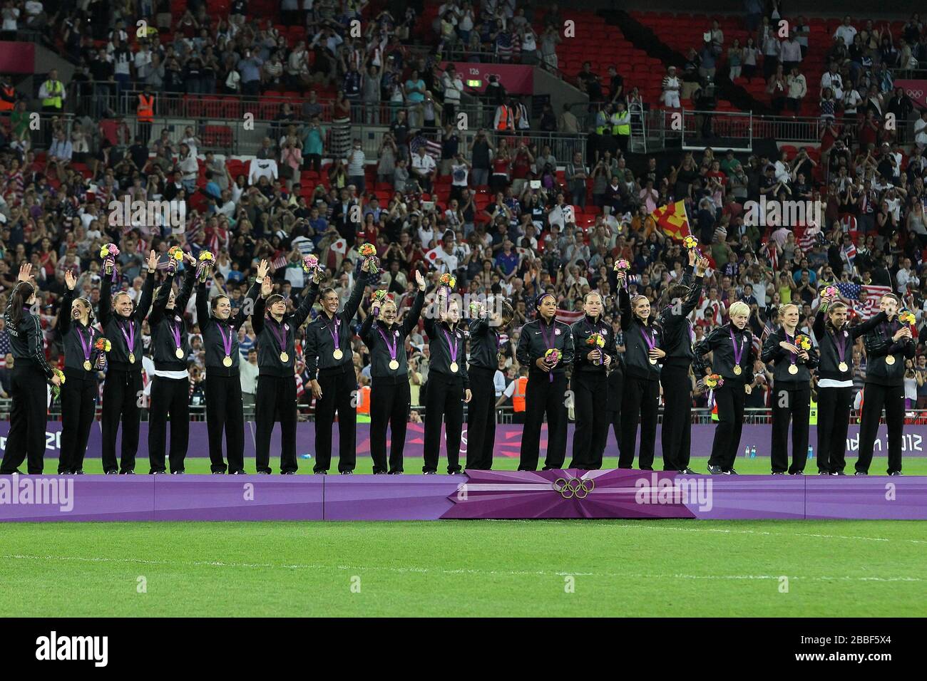 Gold medal winners USA during the Final of the London 2012 Olympics ...