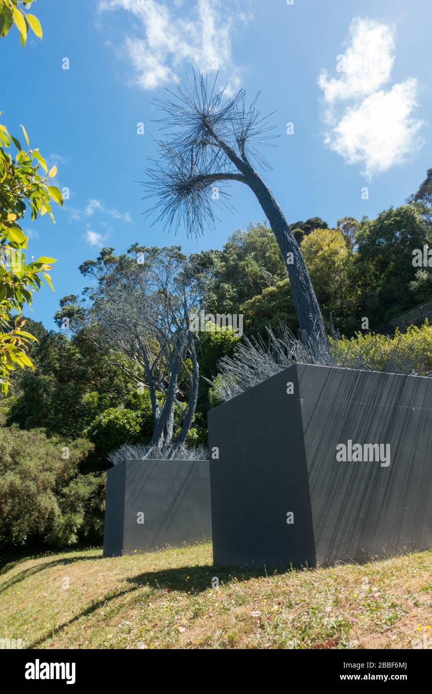 Wellington is the capital city of New Zealand.A sculpture in the ...