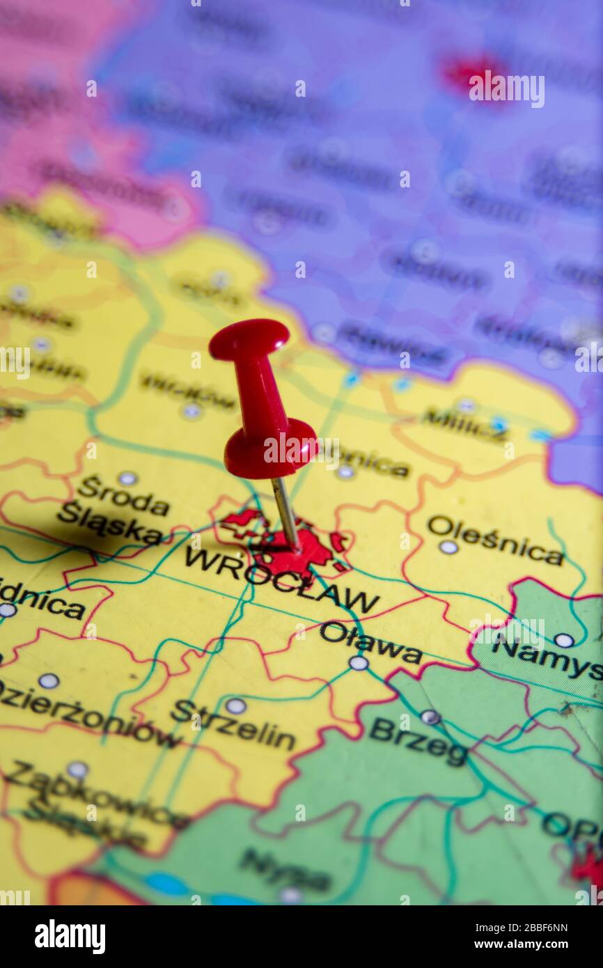 Map of wroclaw hi-res stock photography and images - Alamy