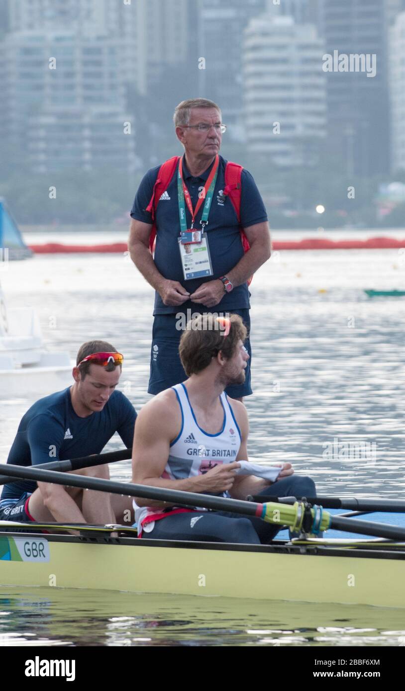 Rio de Janeiro. BRAZIL. 2016 Olympic Rowing Regatta. Lagoa Stadium ...