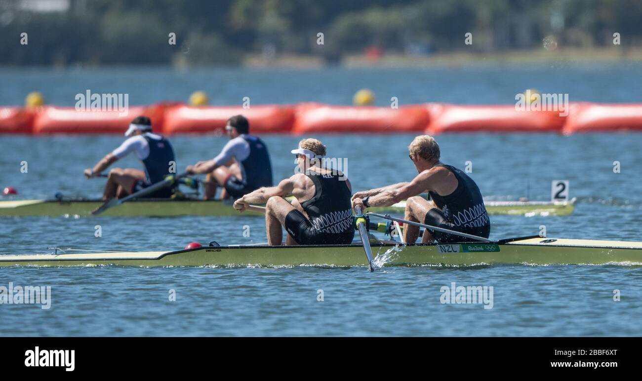 Rio de Janeiro. BRAZIL. Gold Medalist. NZL M2-. Bow Eric MURRAY and ...