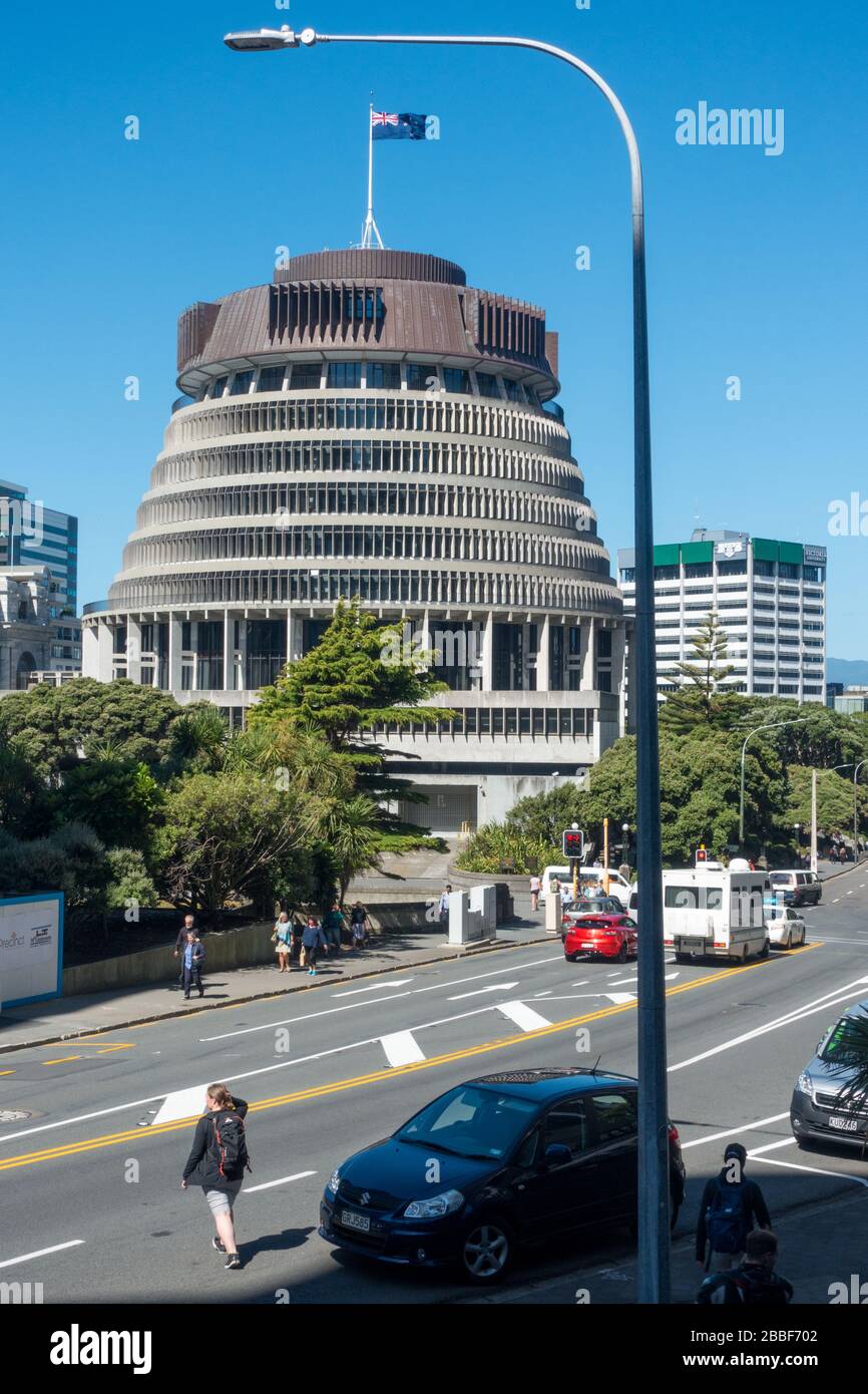 Wellington is the capital city of New Zealand and the Beehive Building ...