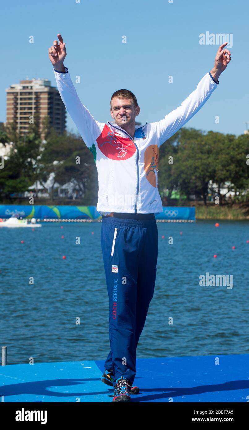 Rio de Janeiro. BRAZIL. CZE M1X. Ondrej SYNEK Bronze Medalist 2016 ...