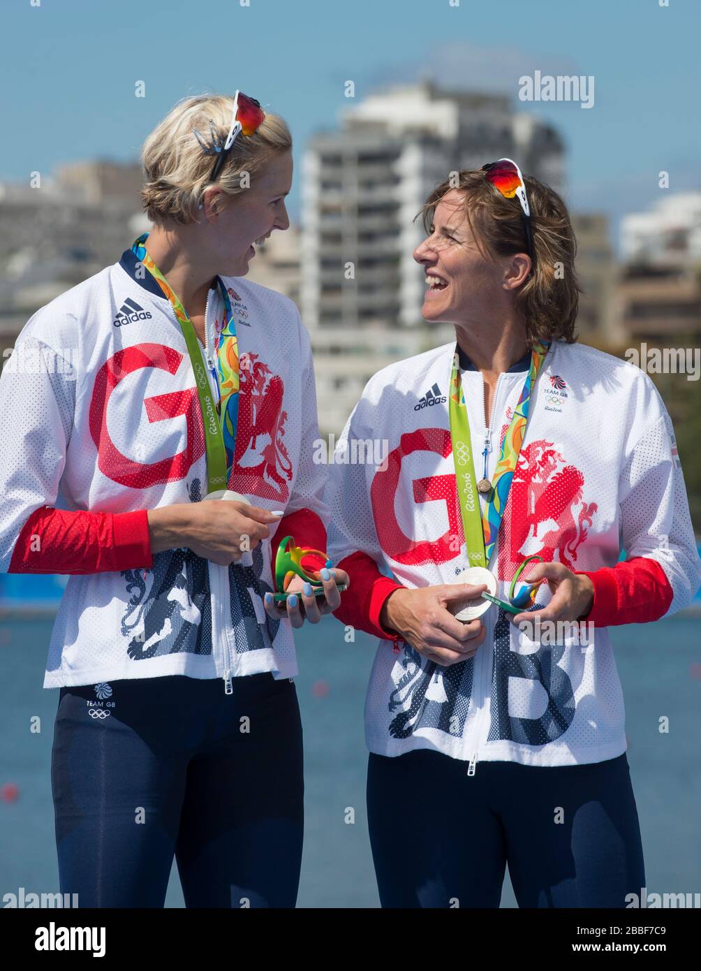 Rio de Janeiro. BRAZIL. GBR W2X Silver Medalist Katherine GRAINGER and ...
