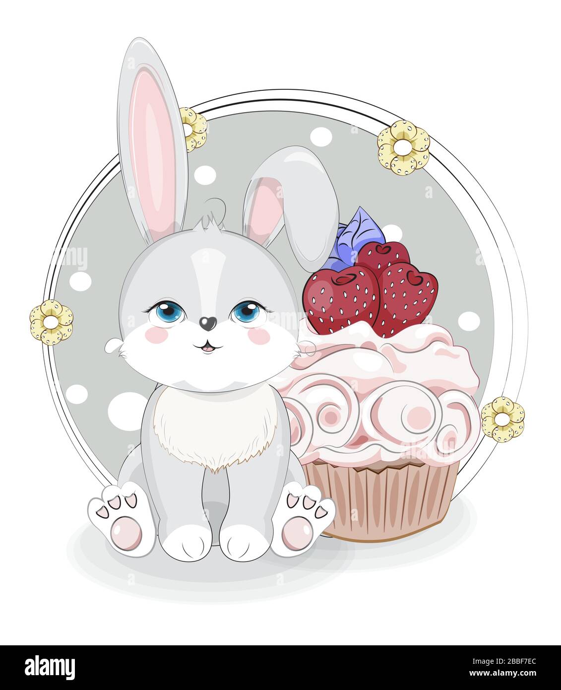 Happy birthday card rabbit cake hi-res stock photography and images - Alamy