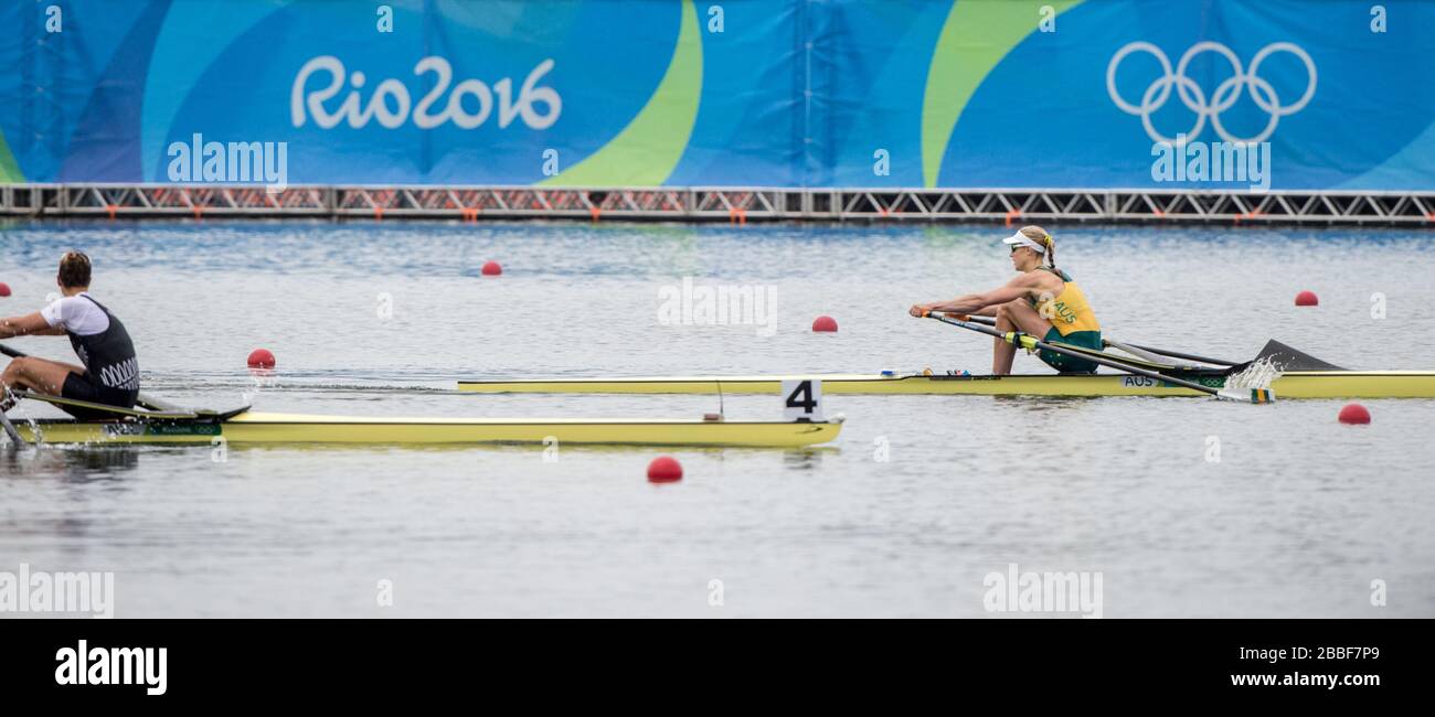 Rio de Janeiro. BRAZIL. AUS W1X. Kimberley BRENNAN 2016 Olympic Rowing ...