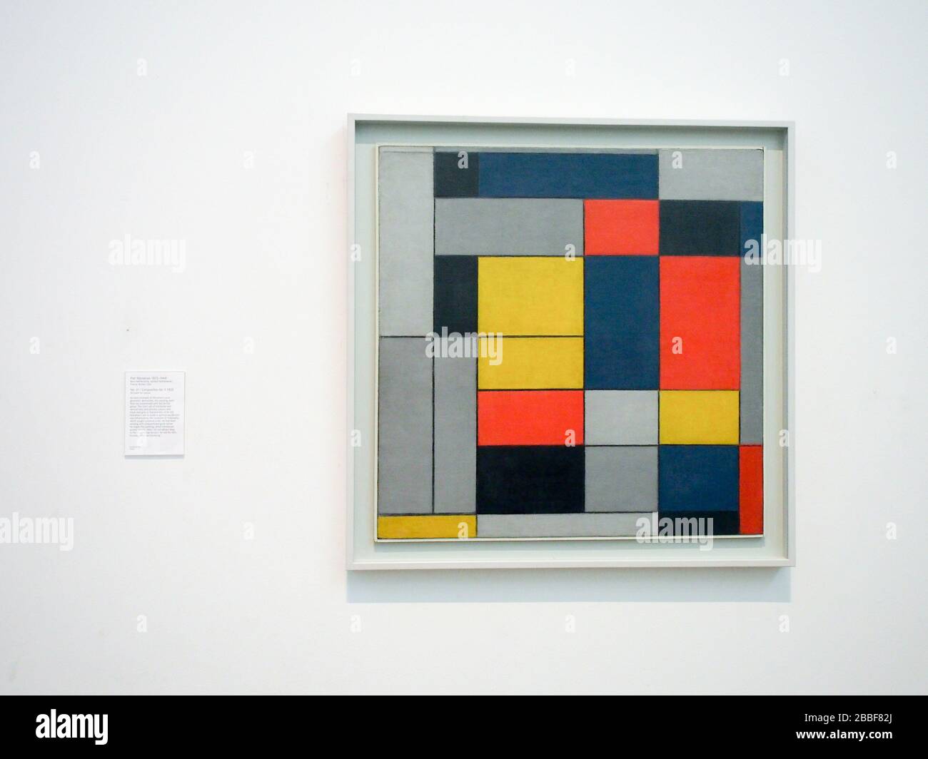 Inside of the Tate Modern, art exhibition - Piet Mondrian - London ...